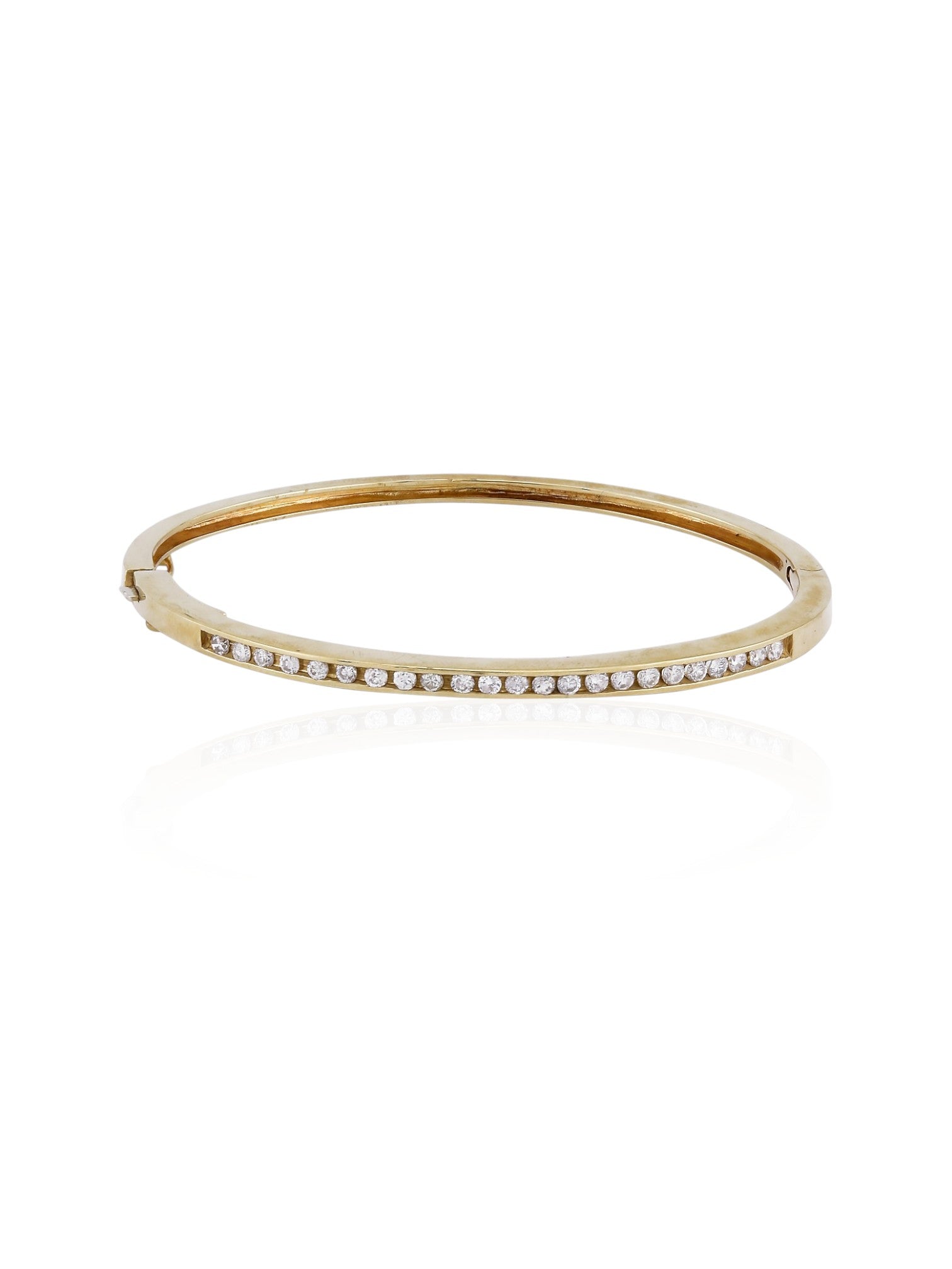 Sophia D Diamond Bangle in Yellow Gold